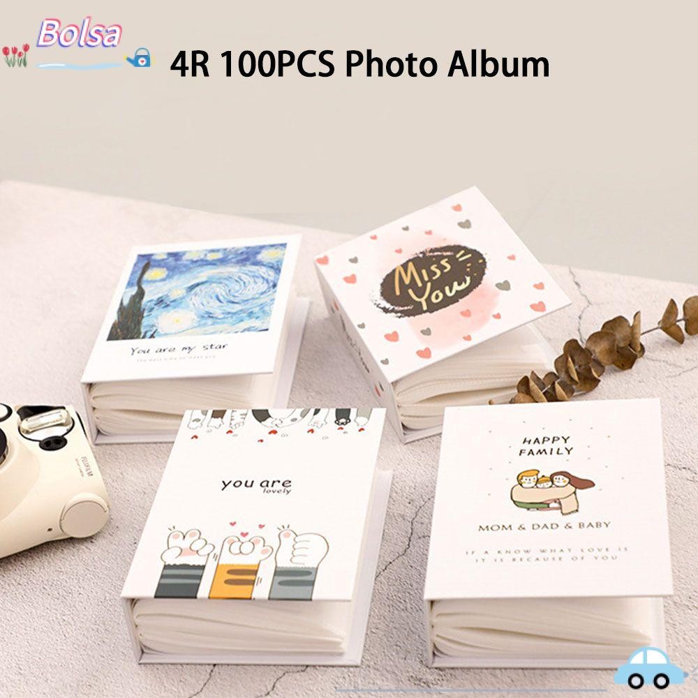Bolsa อัลบั้มรูป 4R, คอลเลกชันอัลบั้ม PVC การ์ตูน 100 ชิ้น, อัลบั้มภาพการ์ตูนหลากสี | Shopee ...