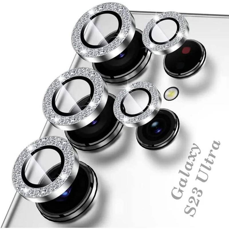 SAMSUNG Samsungs23 S23Plus S23Ultra S22Ultra GalaxyS23 S23 + S23P S23U S22U แหวนโลหะGlitterเลนส์ ...
