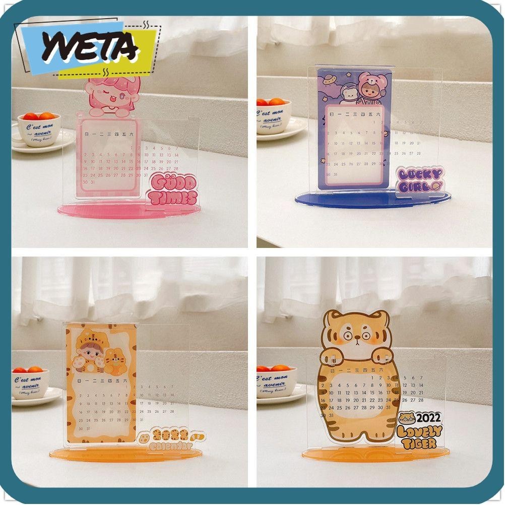 Yveta ปฏิทินตั้งโต๊ะ มีไฟ DIY|ปฏิทินประจําปี ลายการ์ตูน | Shopee Thailand