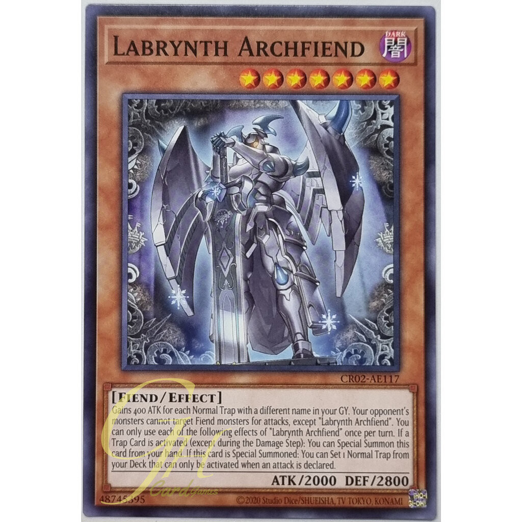 Yugioh [CR02-AE117] Labrynth Archfiend (Common) | Shopee Thailand