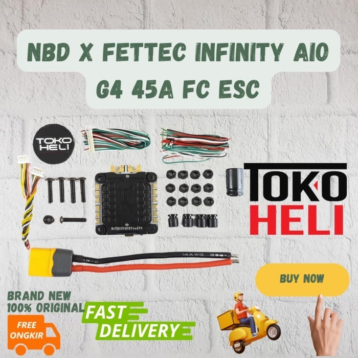 Newbeedrone X Fettec Infinity AIO G4 45A ตัวควบคุมการบิน 3-6S FC ESC ...