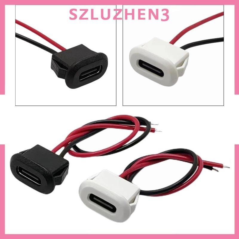 [Szluzhen3] ซ็อกเก็ตปลั๊กแจ็คเชื่อมต่อ USB Type C 2P กันน้ํา ชาร์จเร็ว แบบเปลี่ยน | Shopee Thailand