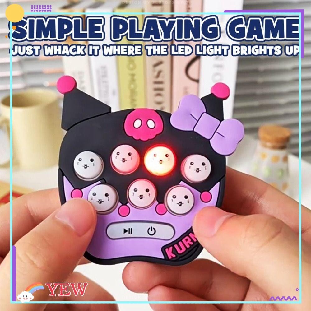 Yew พวงกุญแจเกมคลายเครียด Whac-A-Mole Electronic Pop It Game ของเล่น ...