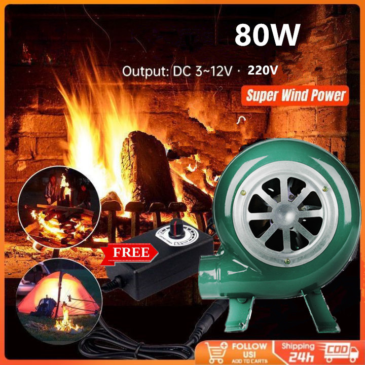666 Tool 12000RPM 12v เครื่องเป่าลมหอยโข่ง 80W เครื่องเป่าลมไฟฟ้า 220V AC/DC พัดลมเตา พัดลมหอย ...