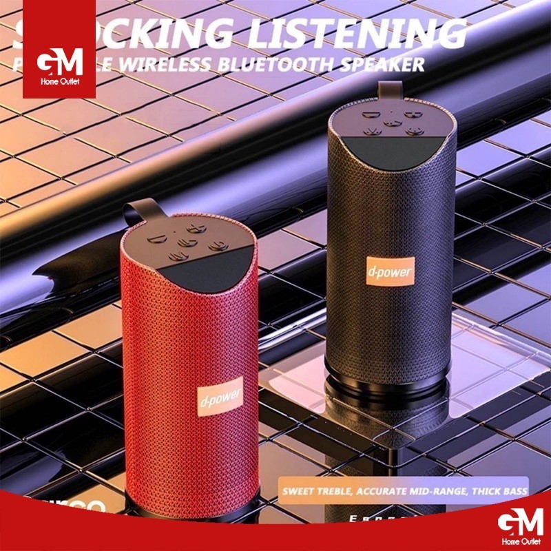 ลำโพงบลูทูธ Bluetooth D-power รุ่น Parco ตัวเล็ก เสียงดี พกพาสะดวก | Shopee Thailand