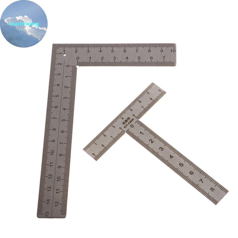 Warmwing Mini T/L ไม้บรรทัดสแควร์วัดเค้าโครงเครื่องมือสแตนเลสไม้บรรทัดมุมขวา 90 เปลี่ยนไม้บรรทัด ...