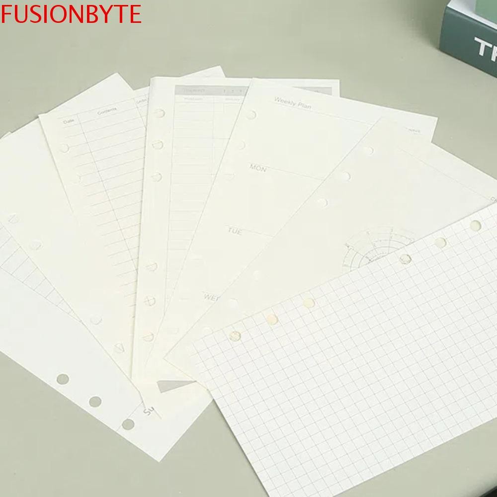 Fusionbyte กระดาษเติมโน้ตบุ๊คแบบหลวม, 45Sheep Line Grid A5 A6 A7 กระดาษเติมด้านใน, เติมเกลียว ...