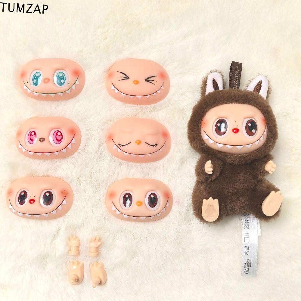 Tumzap Labubu Face Mold, Collectable Model Vinyl Labubu Hands Feet ...