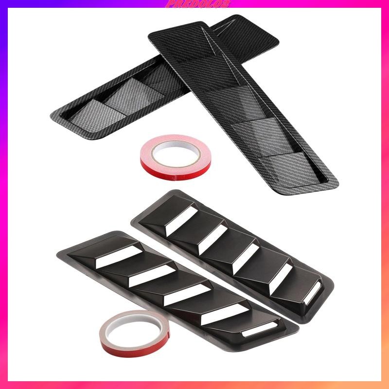 [Predolo2] รถ Hood Vent Kit Air Flow Intake Louvers Vents Bonnet Cover ...