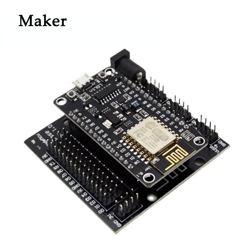 Nodemcu Node MCU Base ESP8266 เครื่องทดสอบเบรดบอร์ด DIY สําหรับ NodeMcu ...
