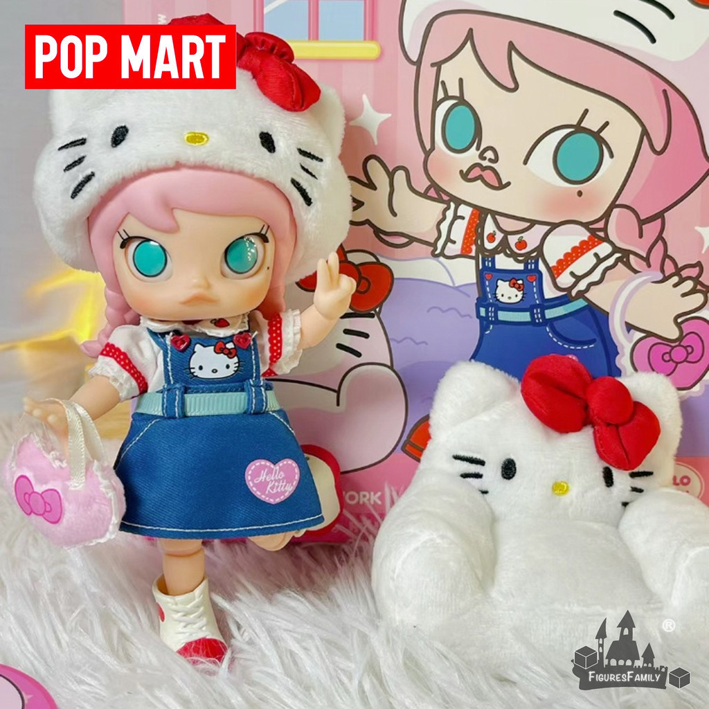 [ของแท้] ตุ๊กตาฟิกเกอร์ POPMART MOLLY x Hello Kitty ขยับได้ เครื่องประดับ ของขวัญ | Shopee Thailand
