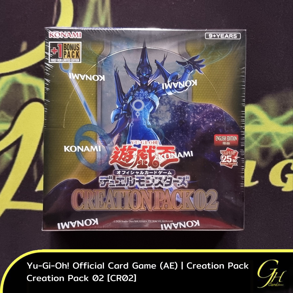 Yugioh [CR02-01BOX-AE] Yu-Gi-Oh's Booster Pack「Creation Pack 02」:Asia English แบบ 1 กล่อง (มีซอง ...