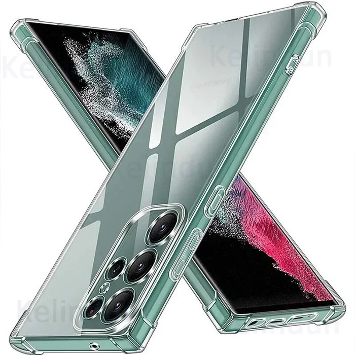 เคสใสกันกระแทก สำหรับ Samsung Galaxy S25 S24 Ultra Note 20 10 9 8 S22 S23 S21 S20 S10 S9 S8 Plus ...