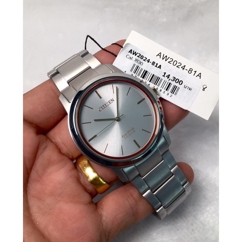 นาฬิกาข้อมือ Citizen Eco-Drive Super Titanium AW2024-81A | Shopee Thailand