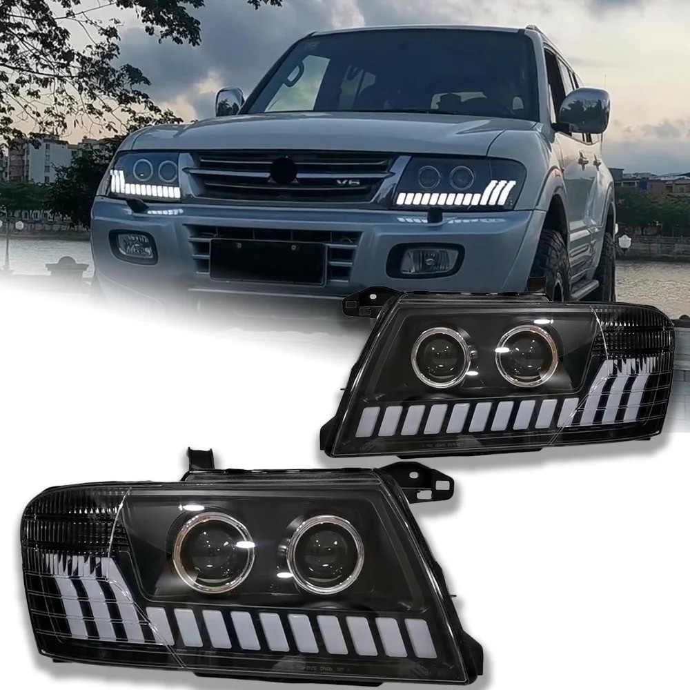 Car Lights for Mitsubishi Pajero V73 LED Headlight Projector Lens 2004 ...