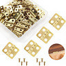 10 Pcs/Set Mini Copper Hinge/ Folding Small Brass Hinge with Nail ...