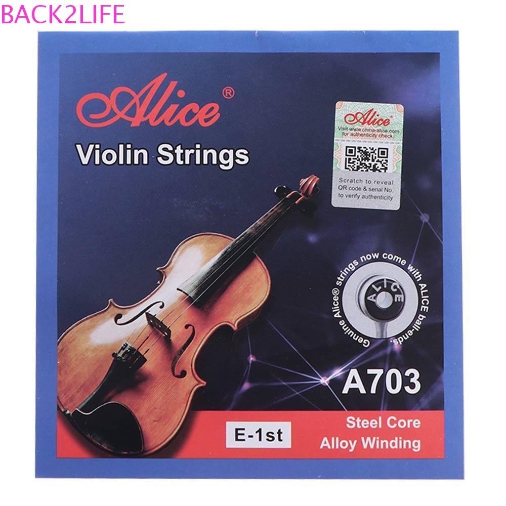 Back2life A703 สายไวโอลิน, สายนิกเกิล 4/4 3/4 1/2 1/4 1/8 สายอลิซ, เครื่องดนตรีไขลานเปลี่ยน EG ...