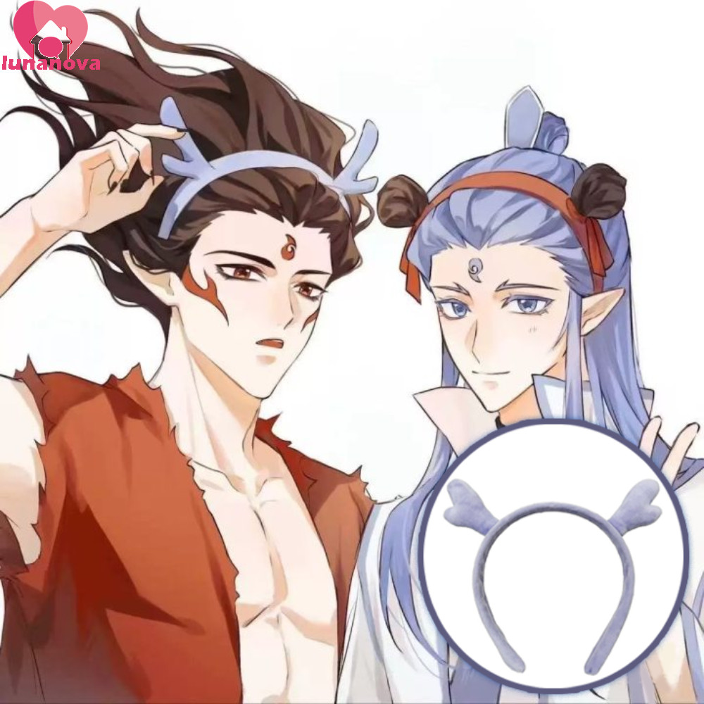 Lunanova Anime Ne Zha Hair Tie, Double Hair Bun Horn of Dragon Nezha ...