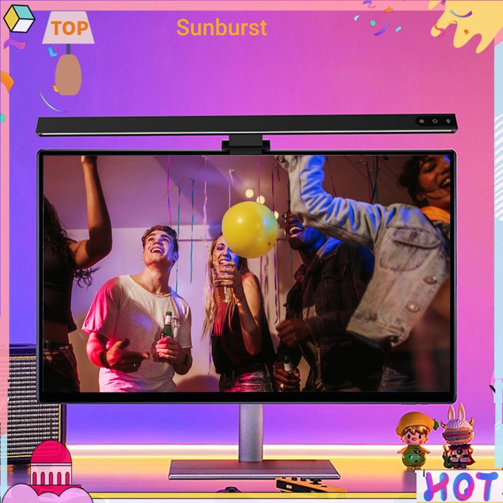 Rgb Monitor Light Bar USB Eye-Care Screen Hanging Light 5 สี Dimmable ...