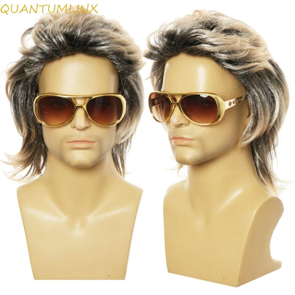 Quantuml ผู้ชายคอสเพลย์วิกผม Fasion คุณภาพสูงไนท์คลับบาร์วิกผมที่มองไม่ ...