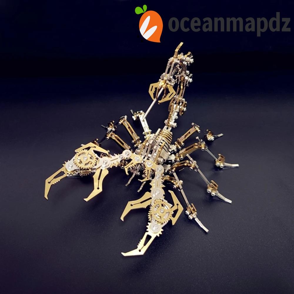 Oceanmapdz 3D Scorpions ปริศนาโลหะ, ชุดที่มีสีสันความยากลําบาก Mechanical แมลงชุด, ประกอบของเล่น ...