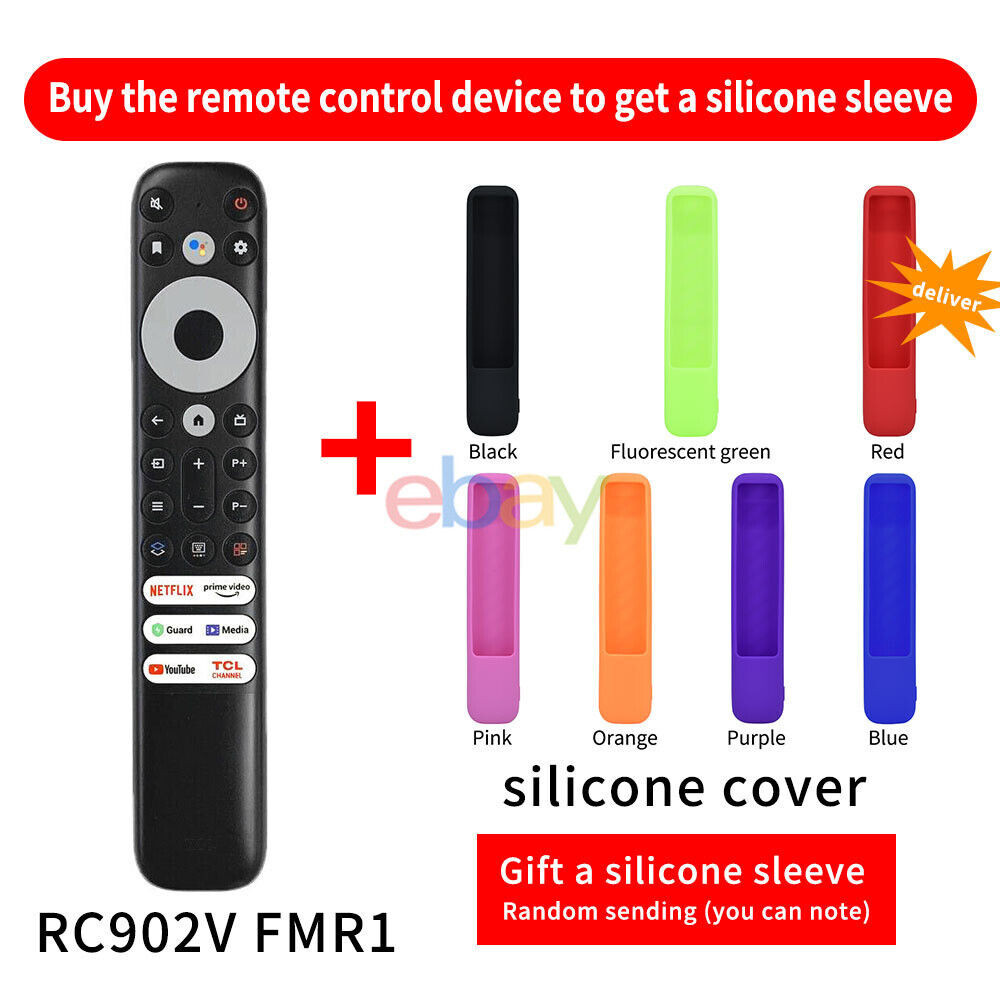 ใหม่ของแท้ RC902V FMR1 FMR4 สําหรับ TCL Voice TV รีโมทคอนโทรล 65X925 ...
