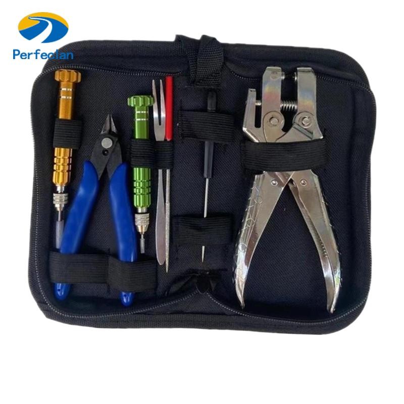 Perfeclan Professional เริ่มต้น Stringing Clamp ชุดเครื่องมือไม้แบดมินตัน Plier สําหรับไม้เทนนิส ...