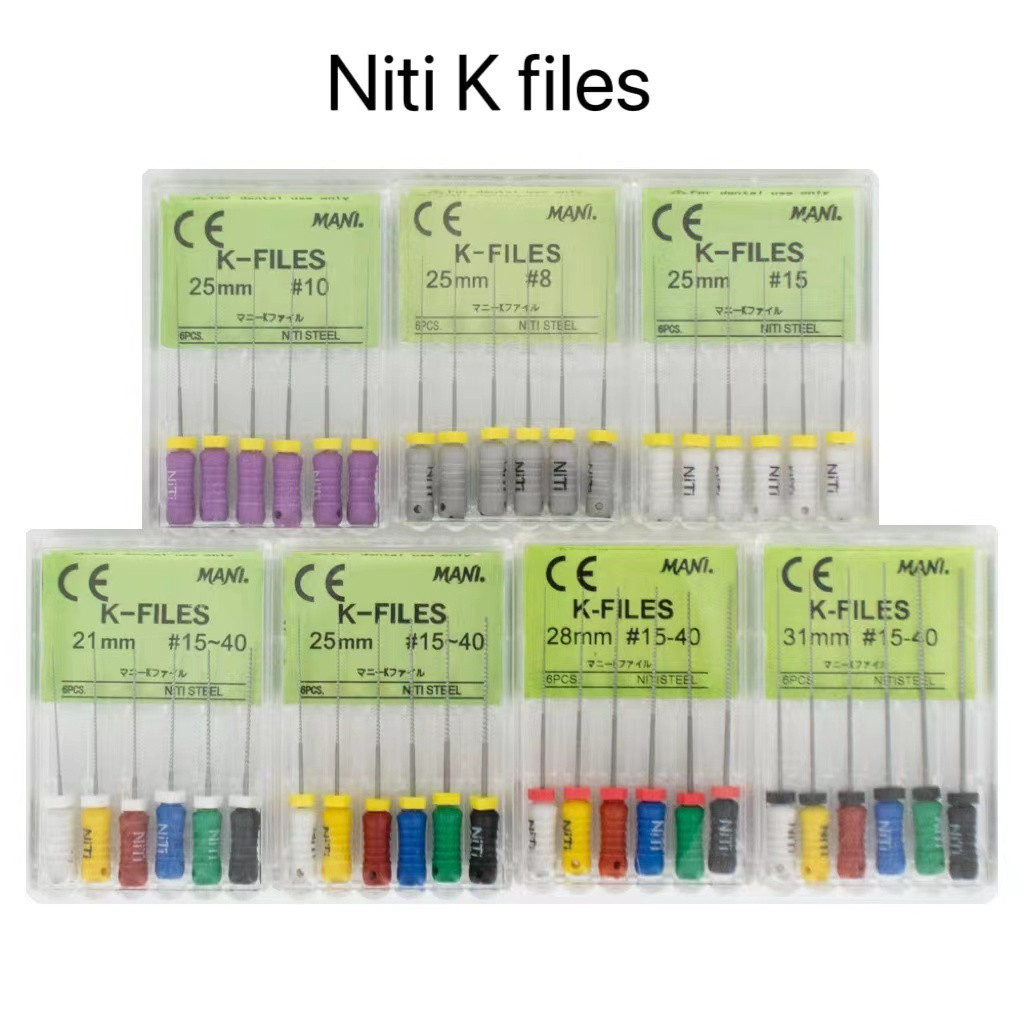 แฟ้ม Endodontic ทันตกรรม Niti K-Files 1 กล่องสําหรับแฟ้มนิติทันตแพทย์ ...