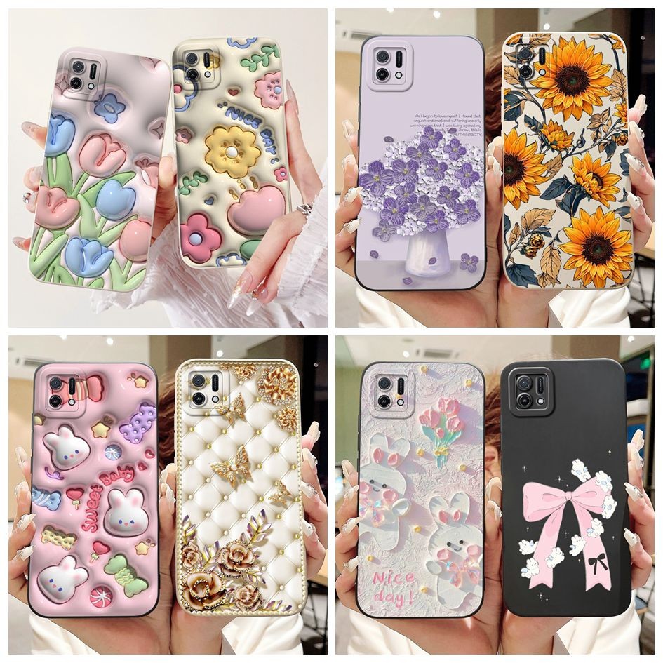 ปลอกสําหรับoppo A16k CPH2349 กรณียอดนิยมดอกไม้ซิลิโคนอ่อนนุ่มCandyเลนส์ ...
