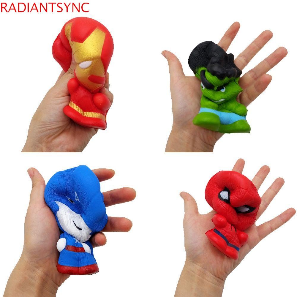 Radiantsync ช้า Rising ของเล่น Spider PU ของเล่น Hulk ความเครียดบรรเทา Iron Man Spiderman Anti ...