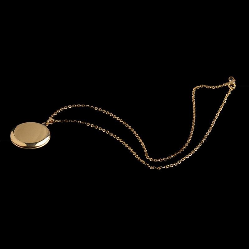 Llph สร้อยคอล็อกเก็ตรูปสแตนเลส3สีเปิดรอบจี้สร้อยคอ LLP | Shopee Thailand