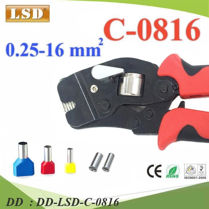 LSD-C-0816 คีมย้ำหางปลา คอร์ทเอ็นด์ ขนาด 0.25-16 DD | Shopee Thailand