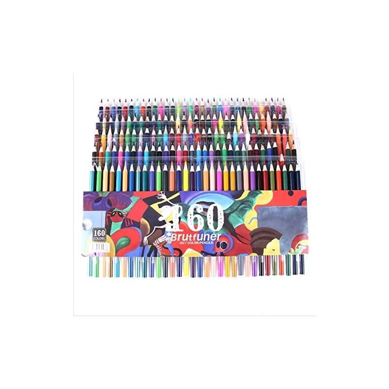 2960 PPLS Oil-based colored pencil set with storage case, 160 colors ...