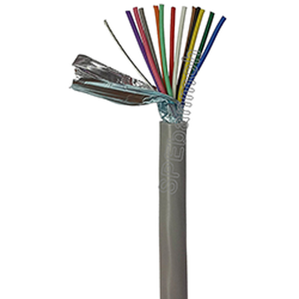 [ 1 เมตร ] JSL2464SS-12C สายคอมพิวเตอร์ ชีลเดี่ยว 12C x 24AWG UL2464 12 ...