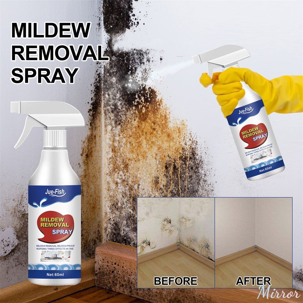 60ml Jaysuing Mould Remover สเปรย์ Mildew ทำความสะอาดเฟอร์นิเจอร์ ...