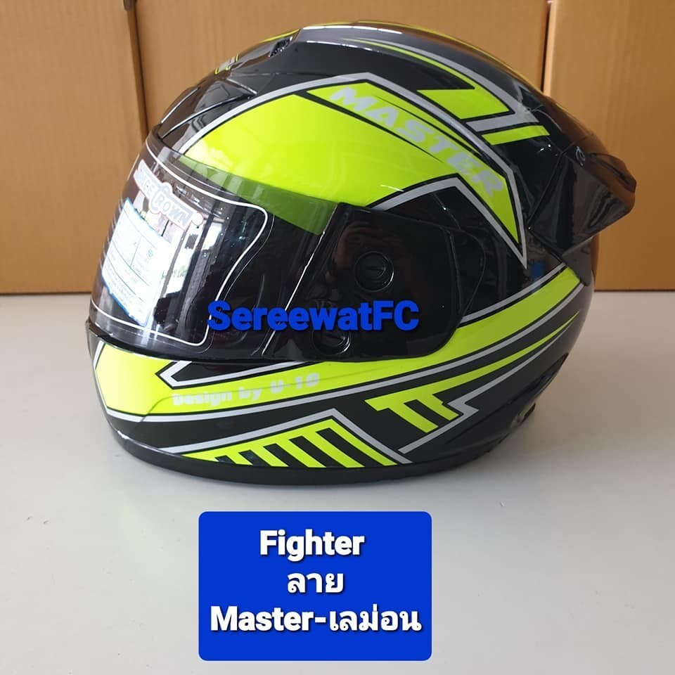 หมวกกันน็อค และ ชิว SpaceCrown รุ่น Fighter STK ขนาดไซด์ L (รอบศรีษะ 59 ...