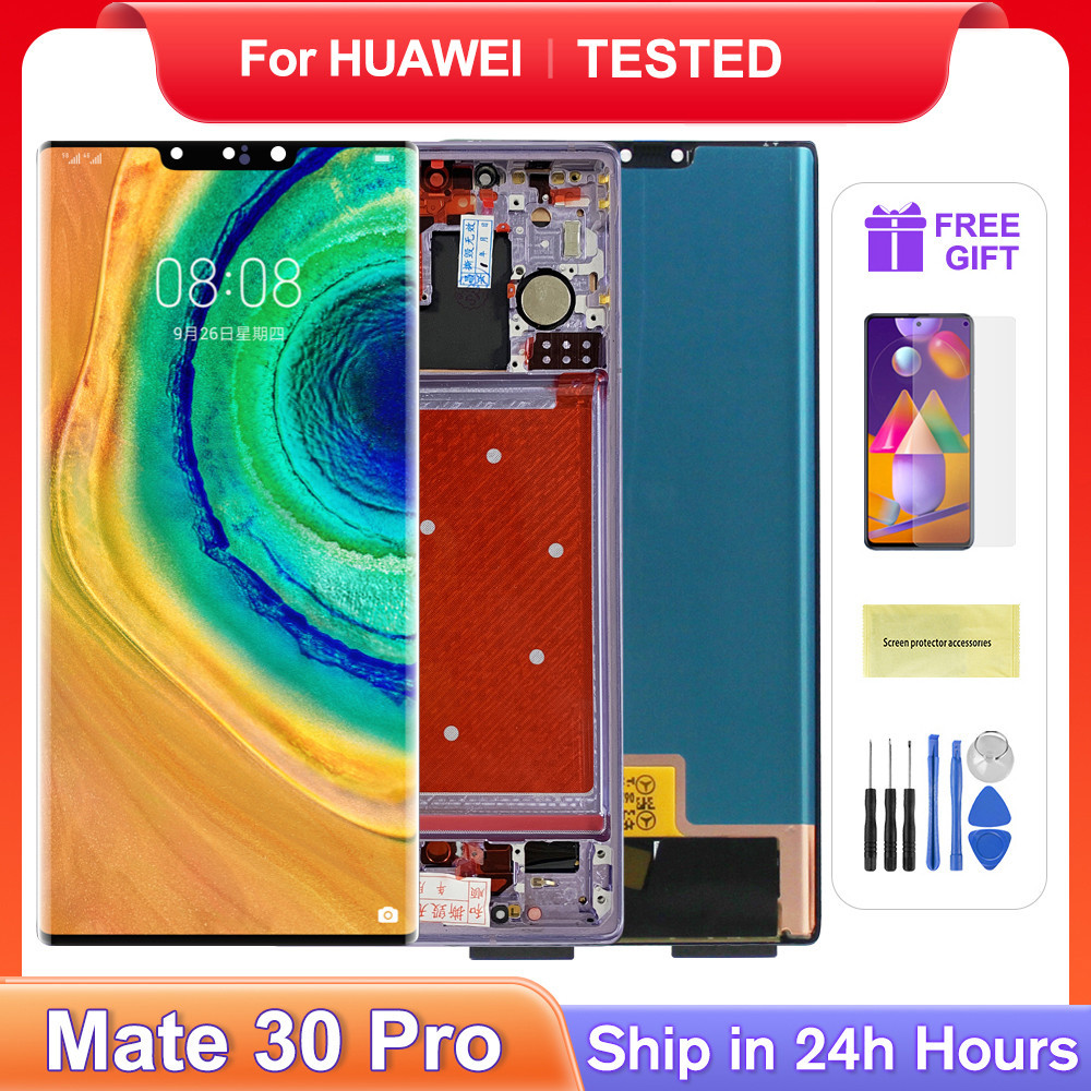 อะไหล่หน้าจอสัมผัสดิจิทัล LCD แบบเปลี่ยน สําหรับ HUAWEI 6.53 นิ้ว Mate 30 Pro Ori Mate30Pro LIO ...