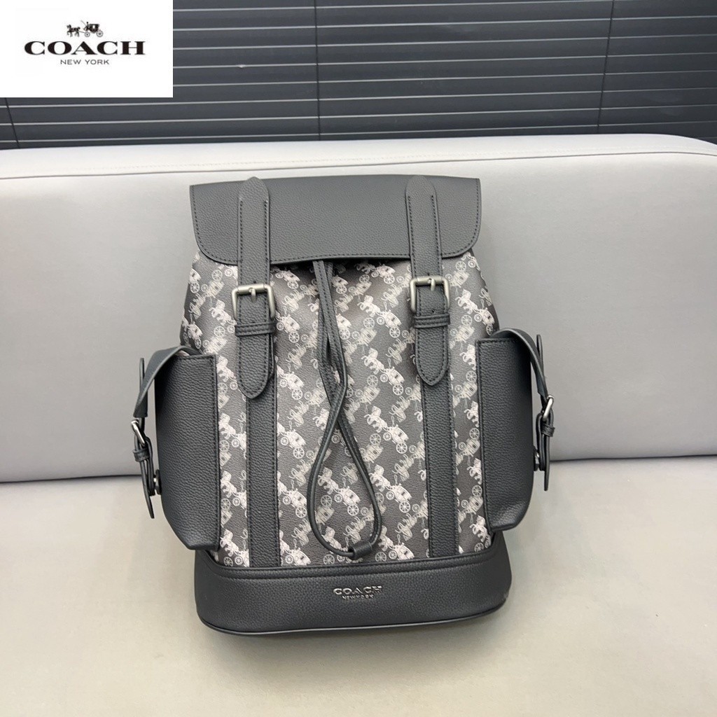 กระเป๋า COACH hudson fli ลากเชือกรถม้าล้างผู้ชายสองคนผู้หญิงปีนเขา mokb ...