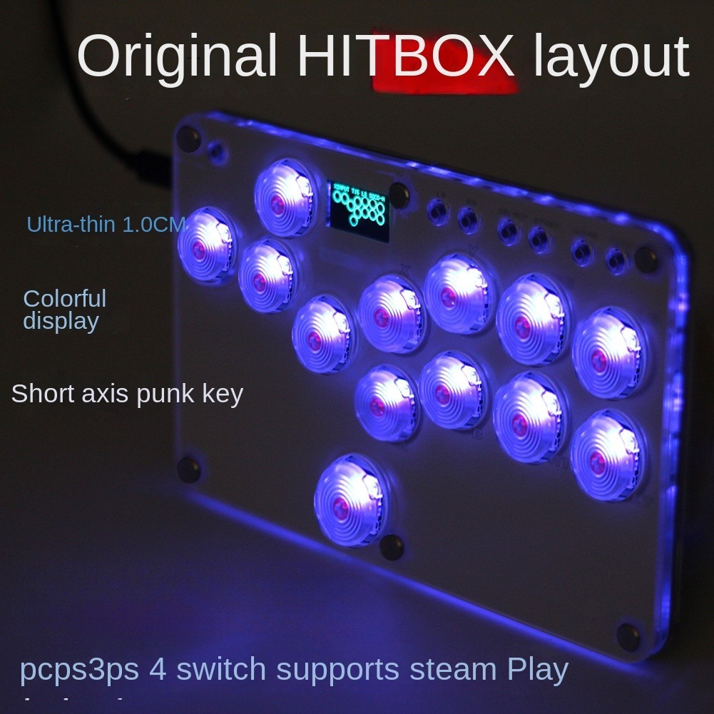 Hitbox SOCD คีย์บอร์ดเกมมิ่ง แบบบางพิเศษ รองรับ PC PS4 STEAM 6 AZHU | Shopee Thailand