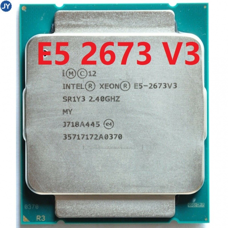 โปรเซสเซอร์ CPU Intel Xeon E5-2673v3 E5 2673v3 E5 2673 v3 2.4 GHz ...