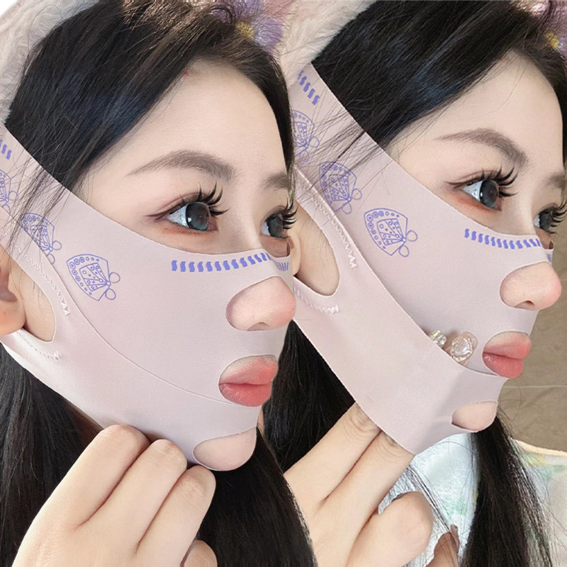 Double-deck Face Slimming Bandage - Double Chin Cheek Lift Up Belt - Anti Wrinkle V Line Face ...