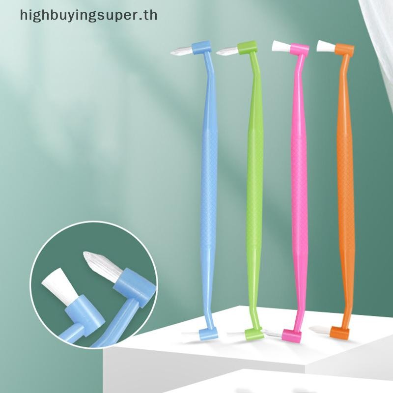 Hrth หัวแปรงเดี่ยวแบน Biceps จัดฟัน Fissure ภูมิปัญญาแปรงฟันแปรงสีฟันขน ...