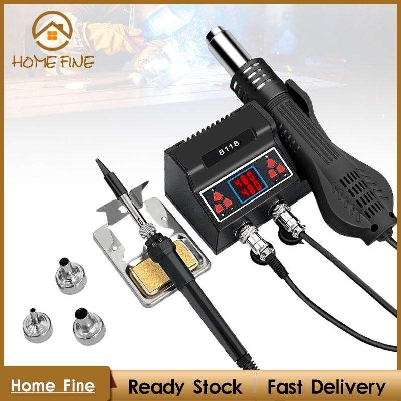 [Katarina_x] 2 in 1 Hot Rework สถานีเหล็กบัดกรี PCB Hobby ชุดหัวแร้ง ...