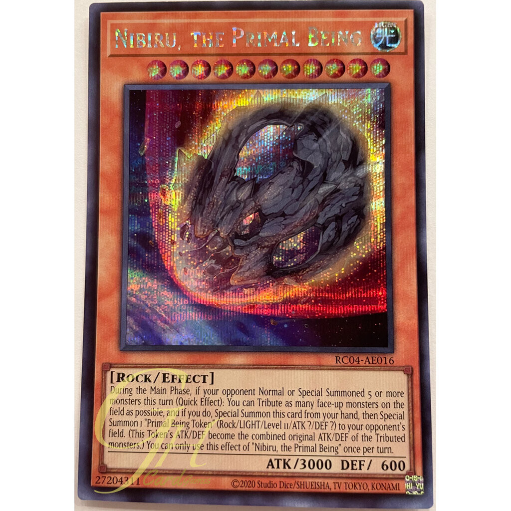 Yugioh [RC04-AE016] Nibiru, the Primal Being (Secret Rare) | Shopee Thailand