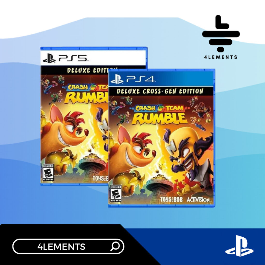 (พร้อมส่ง) PS4 PS5 CRASH TEAM RUMBLE DELUXE EDITION (GAME) (มือ1 ...