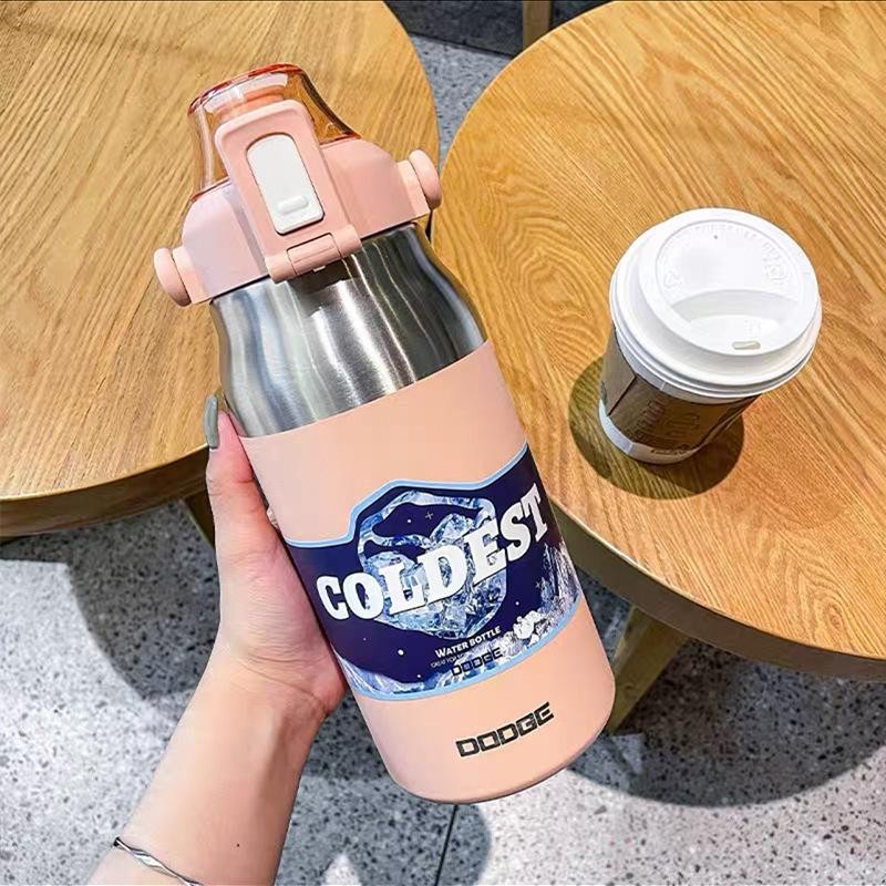 ขวดนำ้ DODGE สแตนเลส316 1300ml/1700ml แท้งค์เก็บอุณหภูมิ มียางรองก้นขวด กระติกน้ำเก็บความเย็น ...