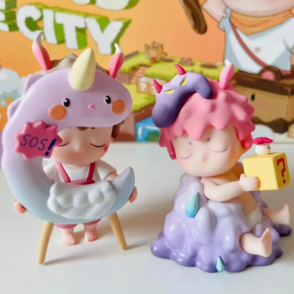 [ของแท้] Heyone Huhu Cloud Game City Series กล่องสุ่ม ตุ๊กตาตัด เทรนด์ ...