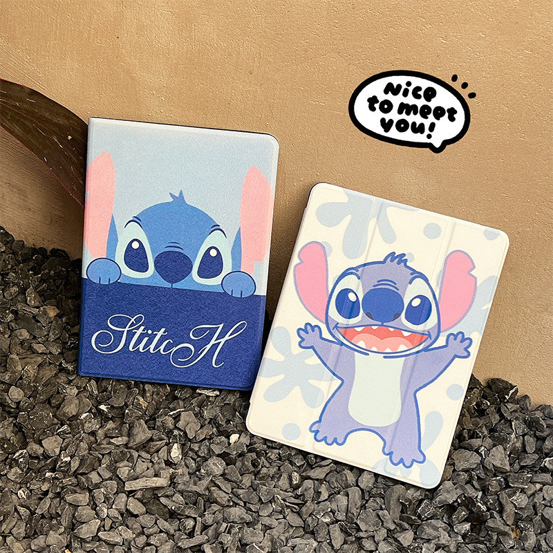 เคสป้องกันแท็บเล็ต แบบนิ่ม ลายการ์ตูน Stitch มีช่องใส่ปากกา สําหรับ ...