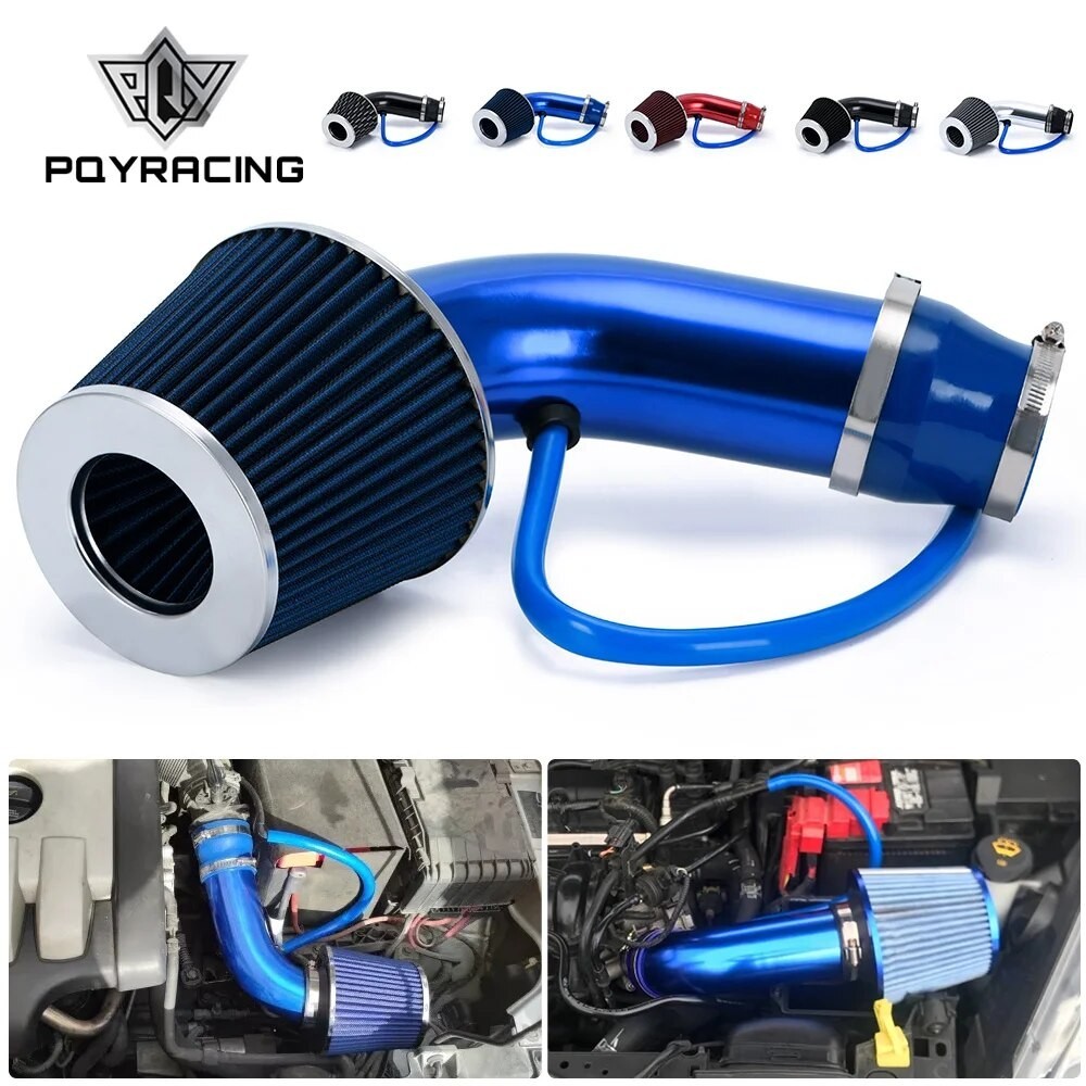 PQY - Universal 3" 76mm Air Filter & Cold Air Intake Pipe Turbo ...