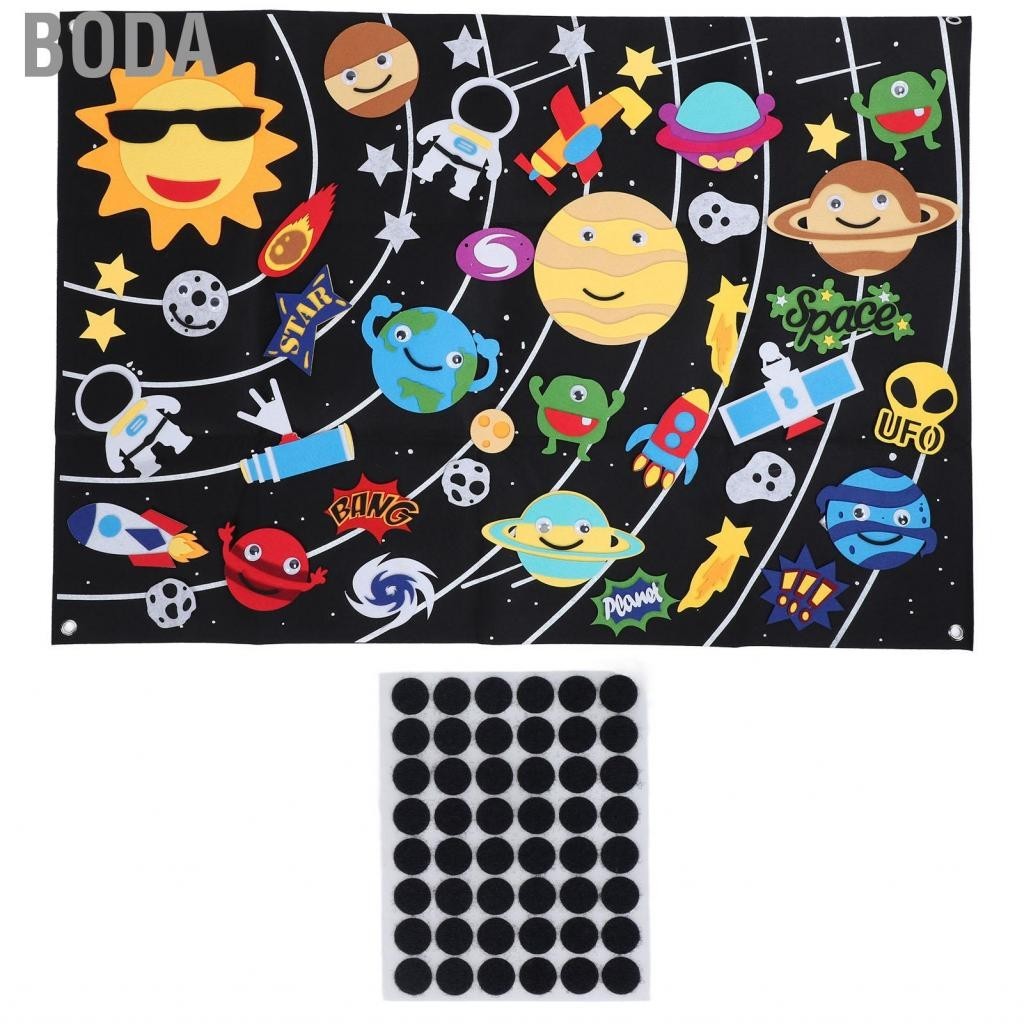 Boda DIY Solar System Planets Felt Board 3D Outer Space Story Study ...